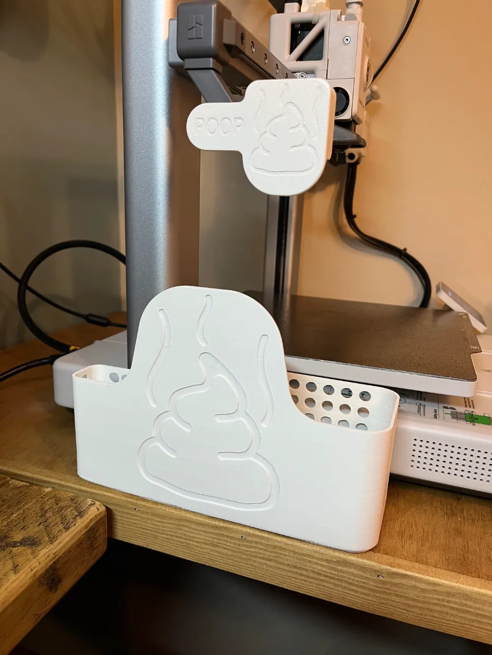 Bambu A1 printer poop bucket slim compact emoji by WWprints MakerWorld ...