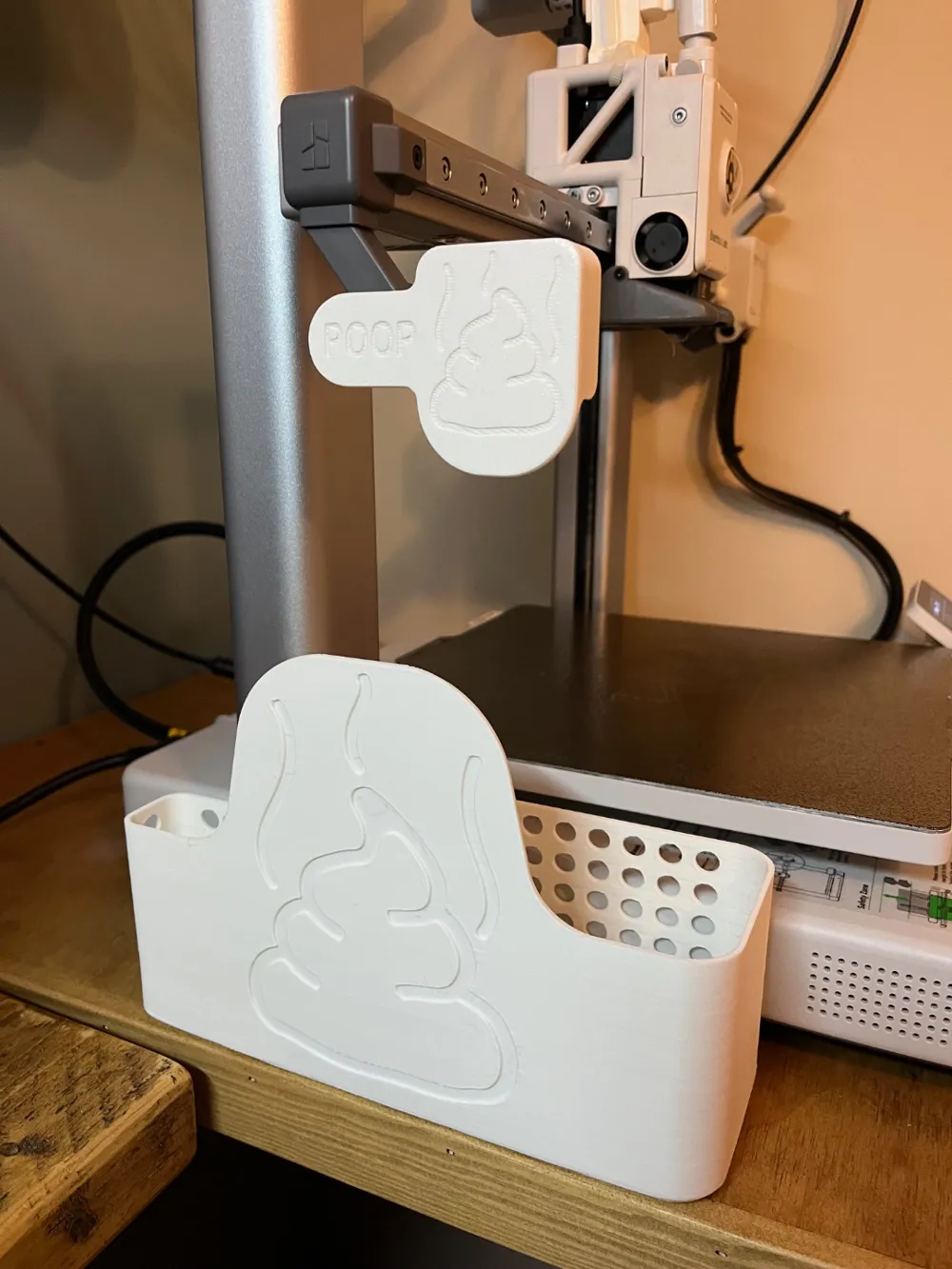 Bambu A1 printer poop bucket slim compact emoji by WWprints MakerWorld ...