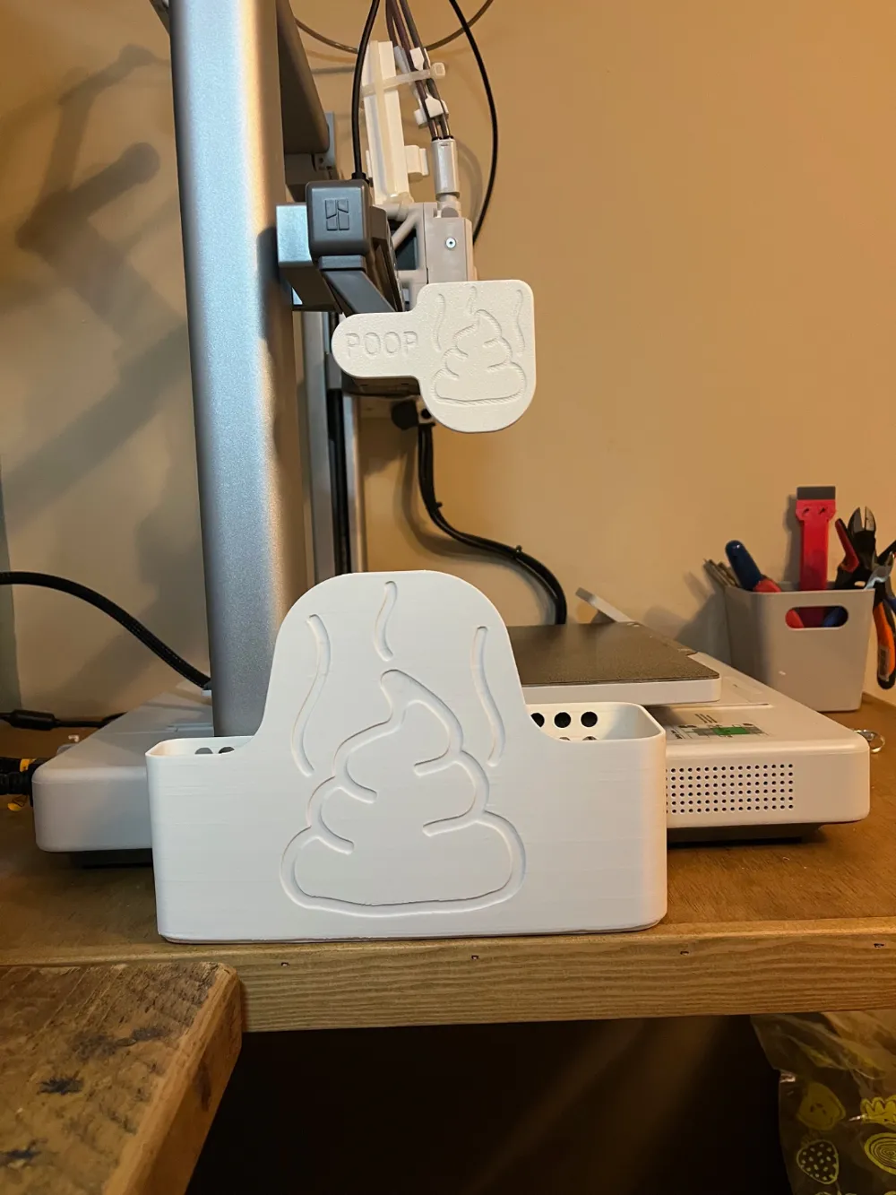 Bambu A1 printer poop bucket slim compact emoji by WWprints MakerWorld ...