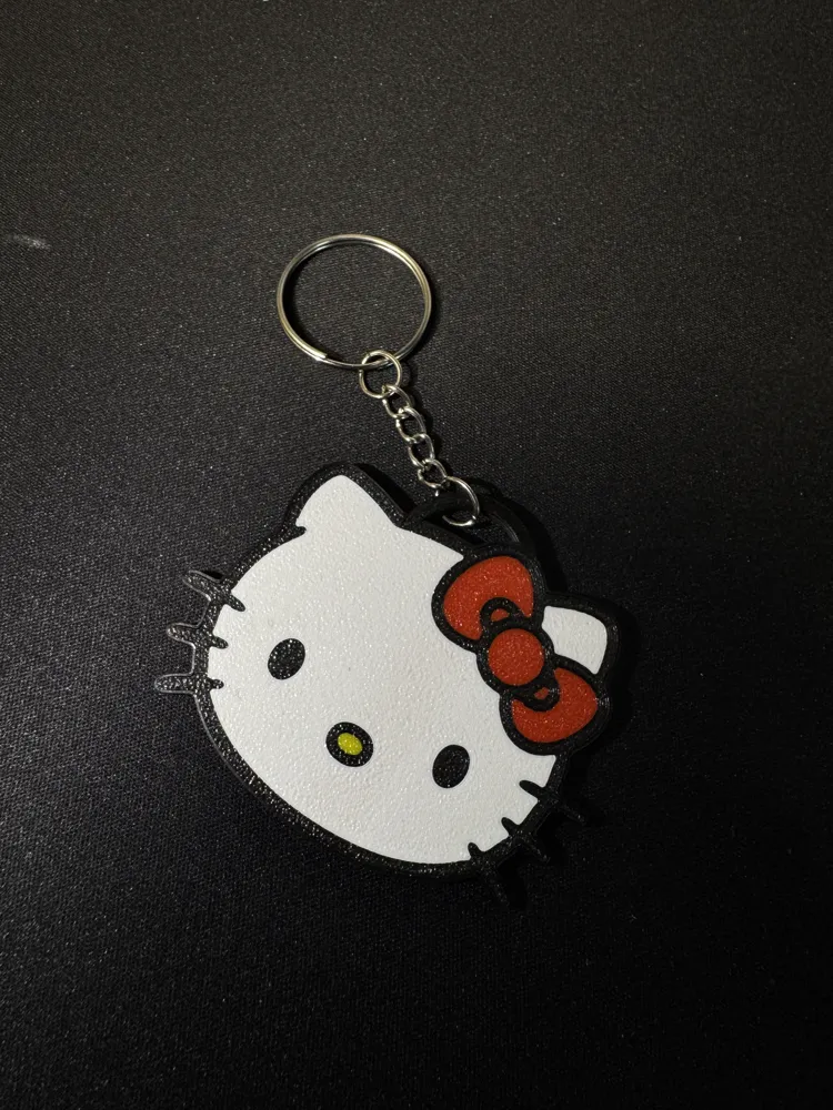 Hello Kitty Keychain NFC Ready - Free 3D Print Model - MakerWorld