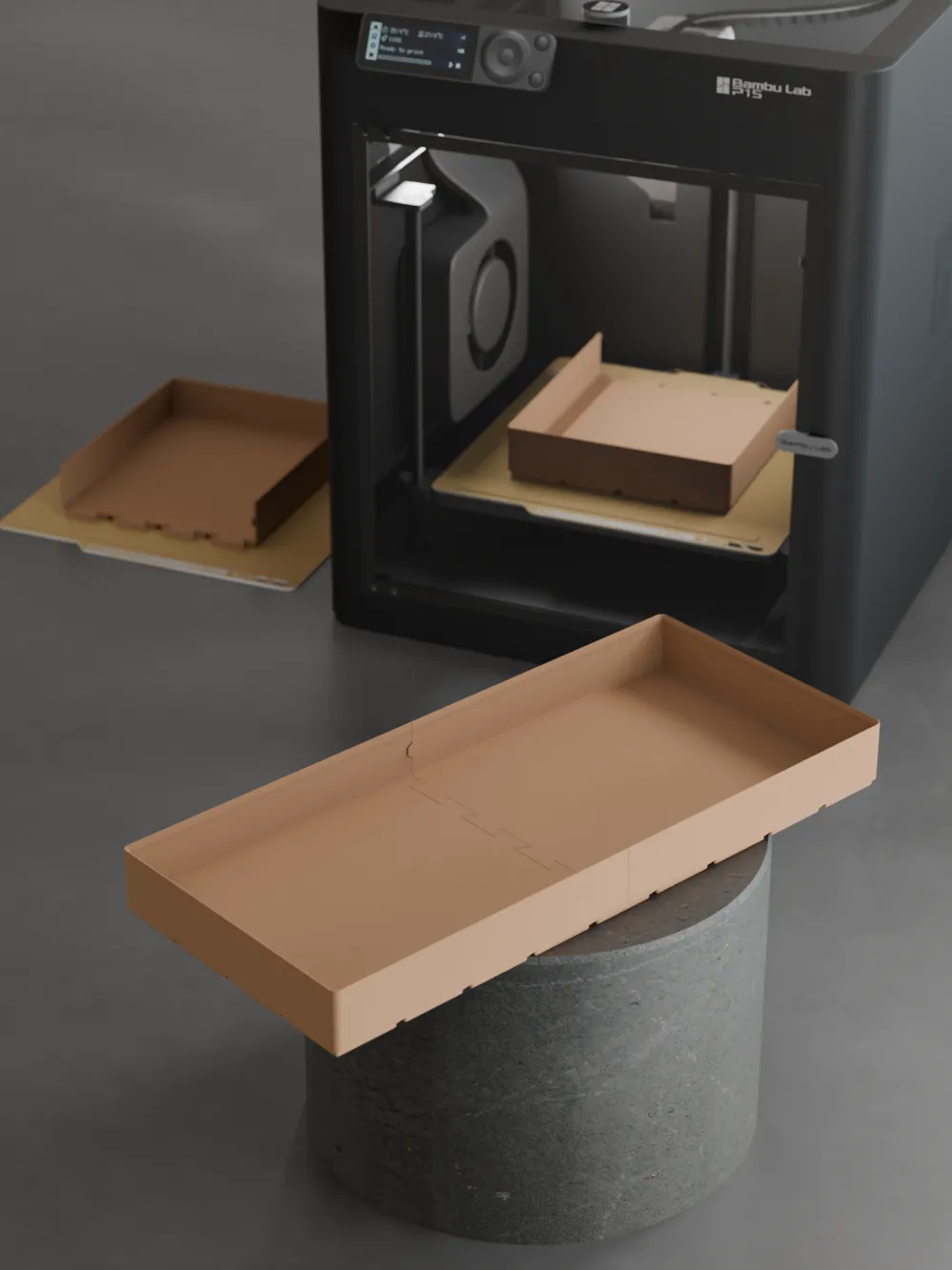 9x4 Gridfinity Bin (5U) Dovetail Split for A1 Mini - Free 3D Print ...