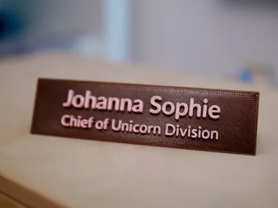 Nameplate by Makkuro MakerWorld: Download Free 3D Models