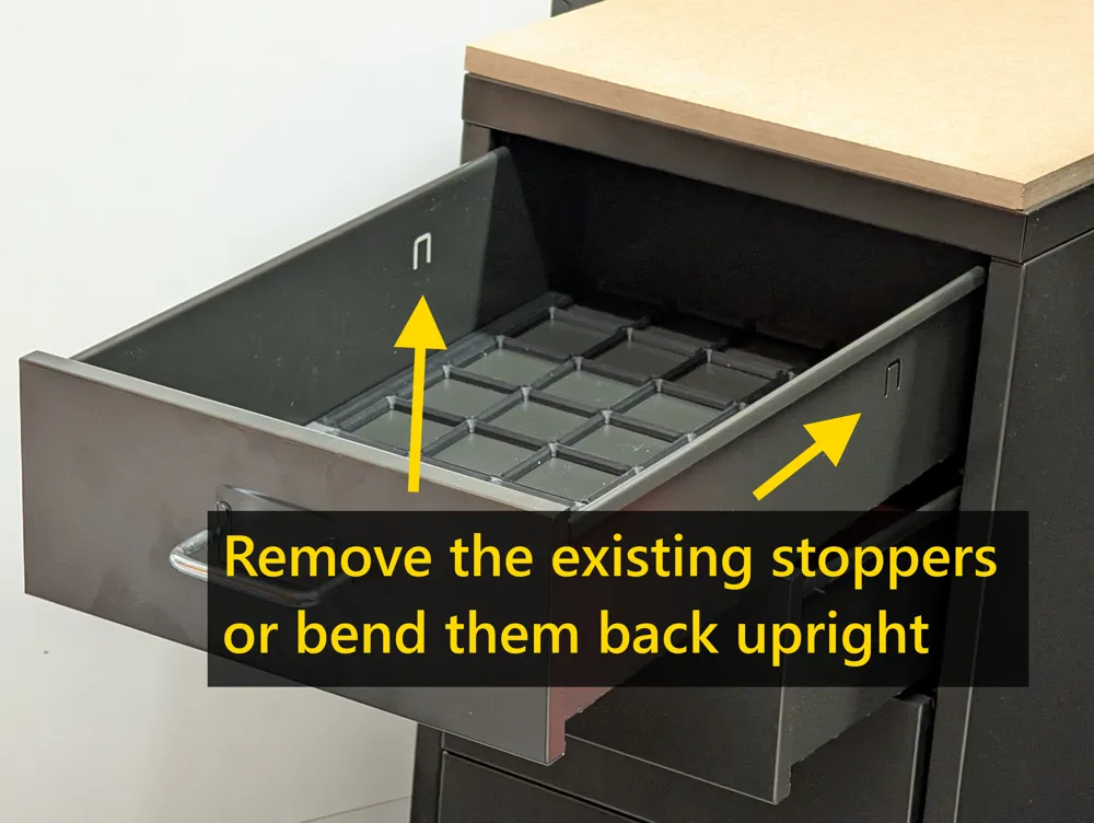 Ikea Helmer - Gridfinity + extended drawer stop - Free 3D Print Model ...