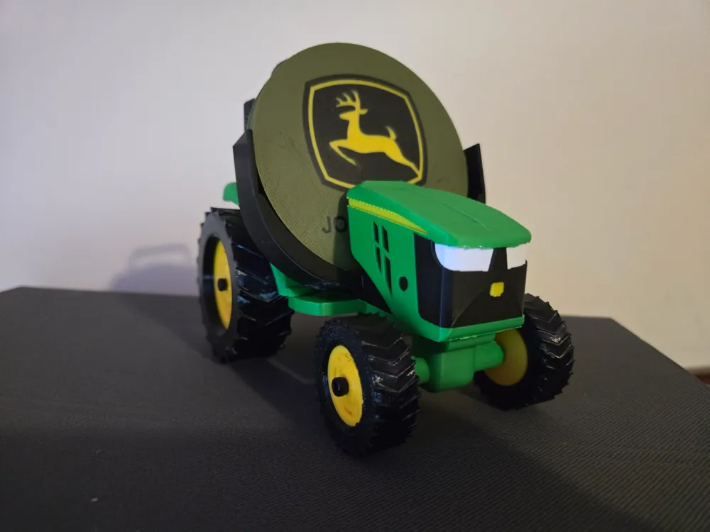 John Deere Tractor Coaster Holder with Coaster by Peepin MakerWorld ...