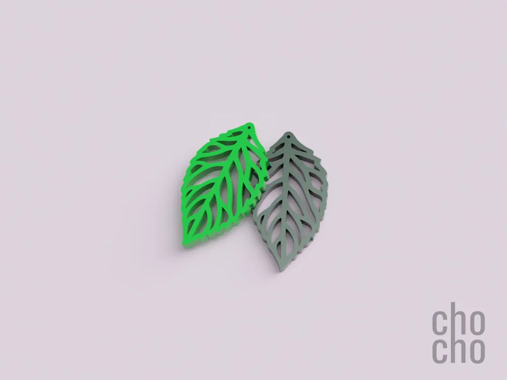 Leaf Earring by ChoCho - MakerWorld