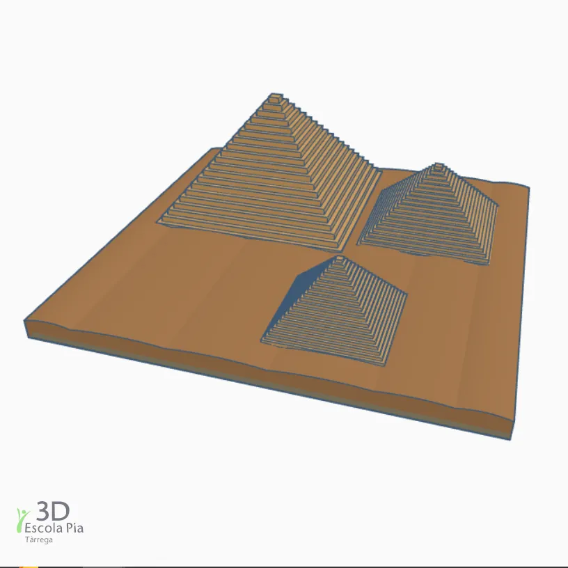 Pyramids Landmark Display by Escola Pia Tàrrega 3D - MakerWorld