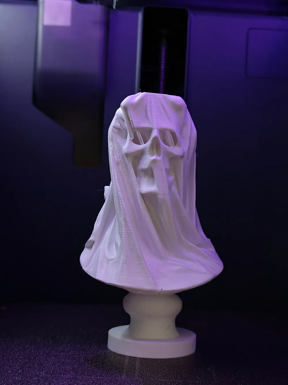 Veiled Maiden Skull - Bust - Free 3D Print Model - MakerWorld