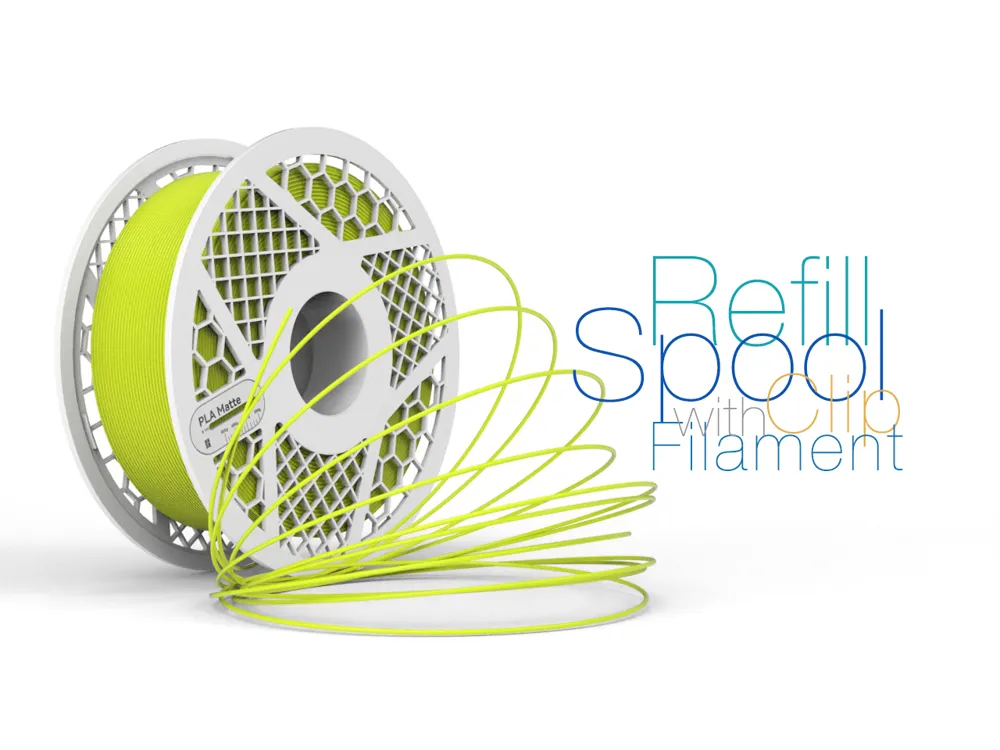 Refill Spool with Filament Clip by Valera Perinski MakerWorld: Download ...