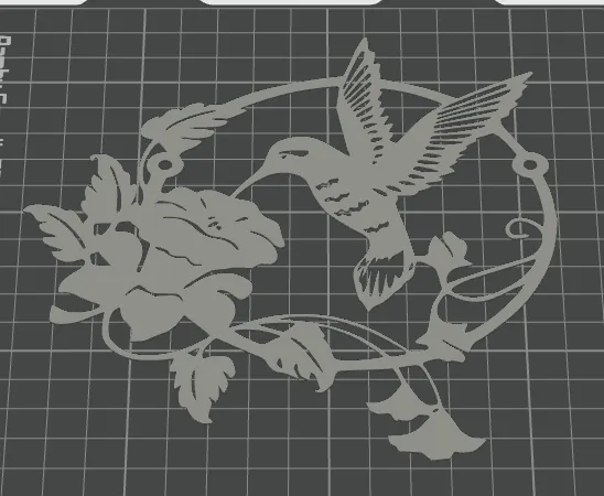 hummingbird 2d artwork by Scott-3d - MakerWorld