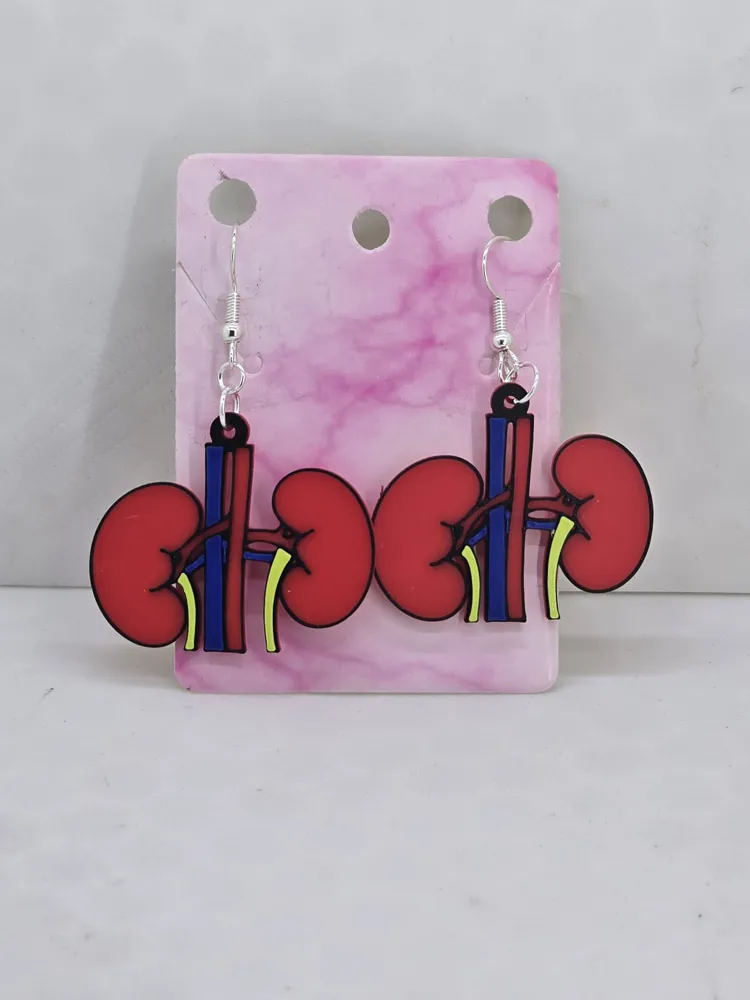 Heart and Kidney Earrings by dohara1985 MakerWorld: Download Free 3D Models