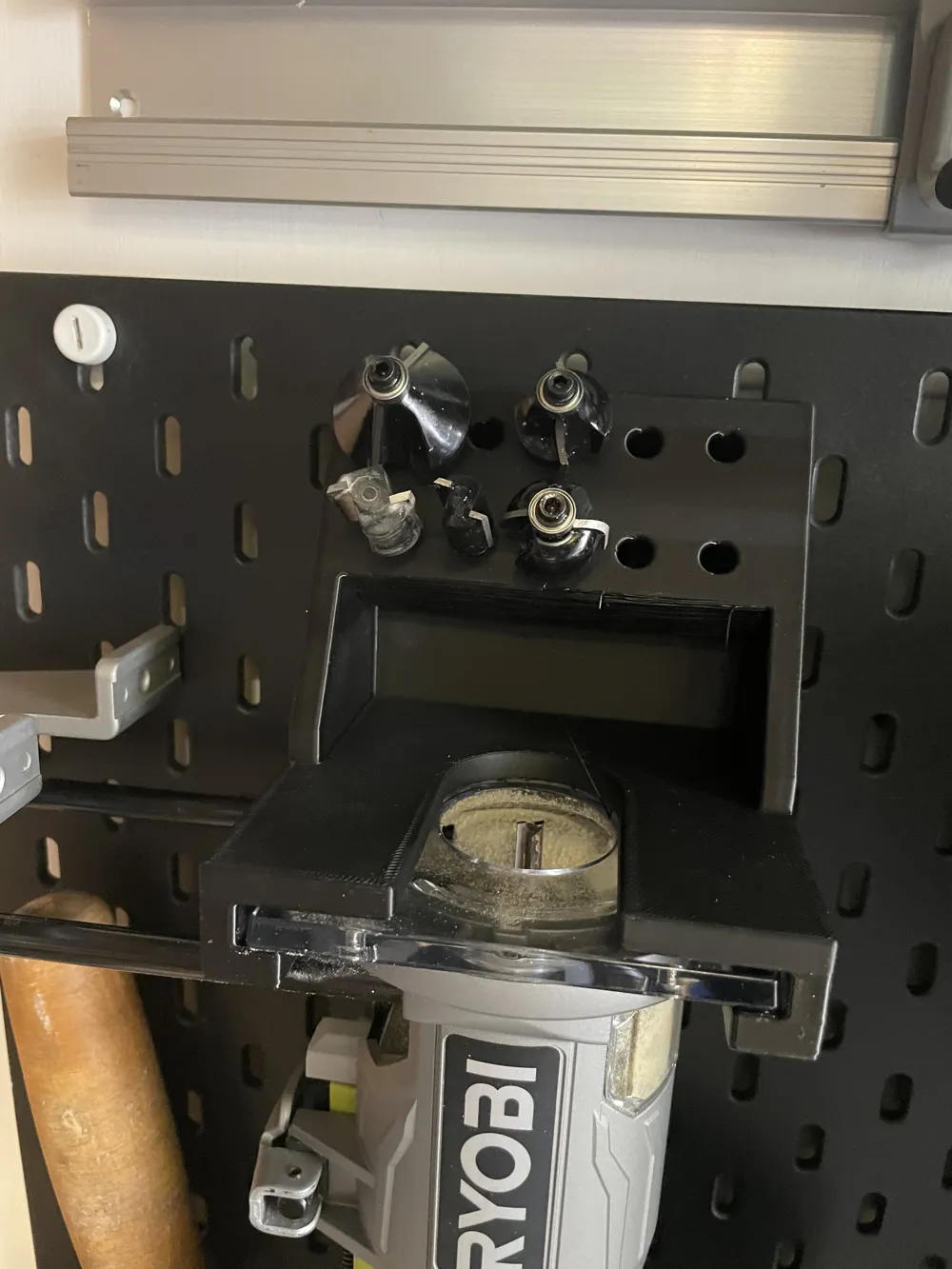 Router holder with bits holder for IKEA Skadis by BambaPappa MakerWorld ...