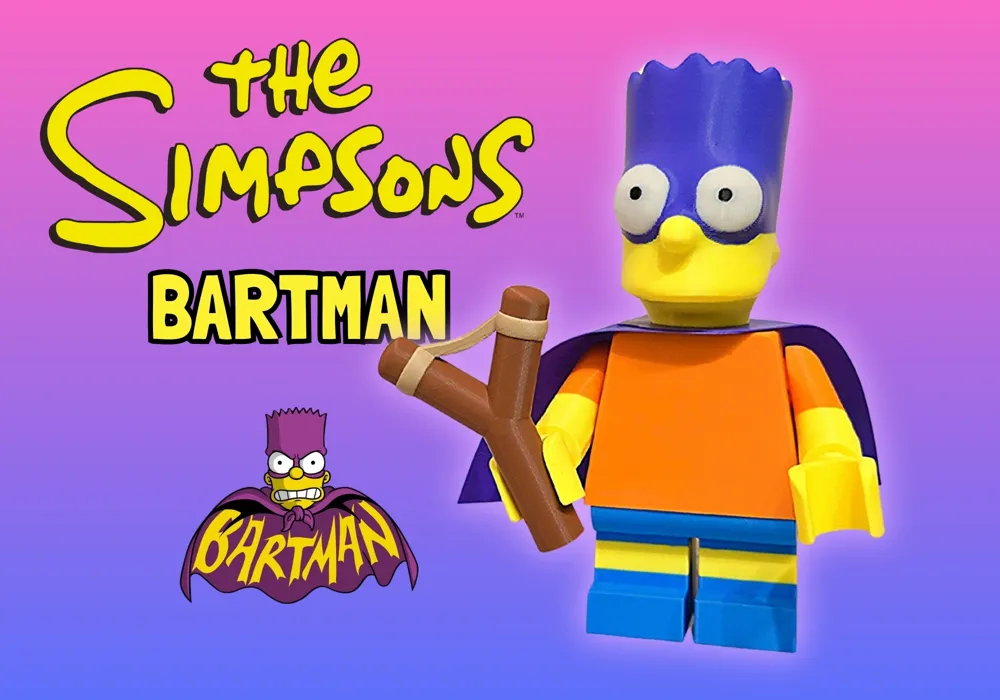 Bartman - Bart Simpson * 500% Scale Figure * - Free 3D Print Model ...