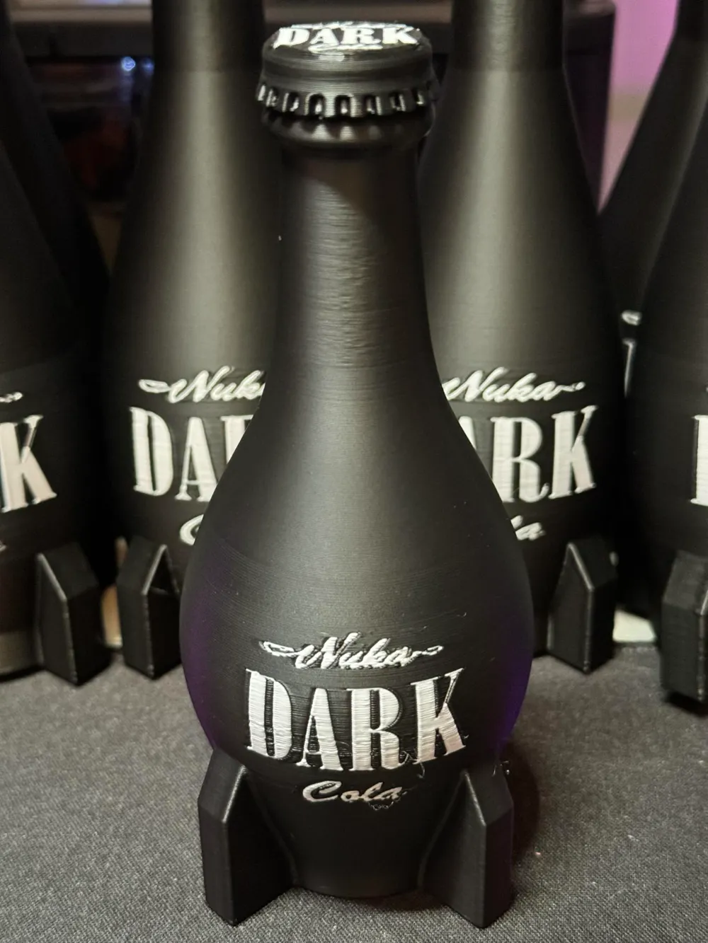 Fallout Nuka Cola Dark AMS Bottle and Cap Remixed by Faran3D - MakerWorld