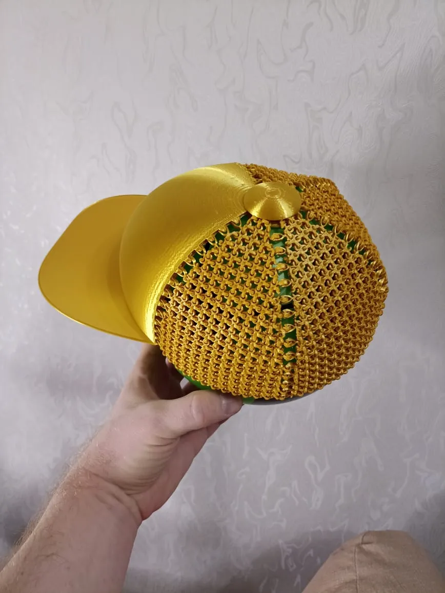 Baseball Cap - Fully 3D Printed Clothes "Demo" by Amazing STL Creator ...