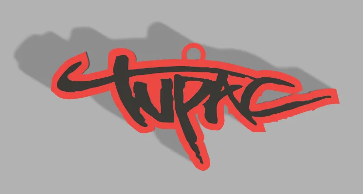 Tupac Keychain by Astro - MakerWorld