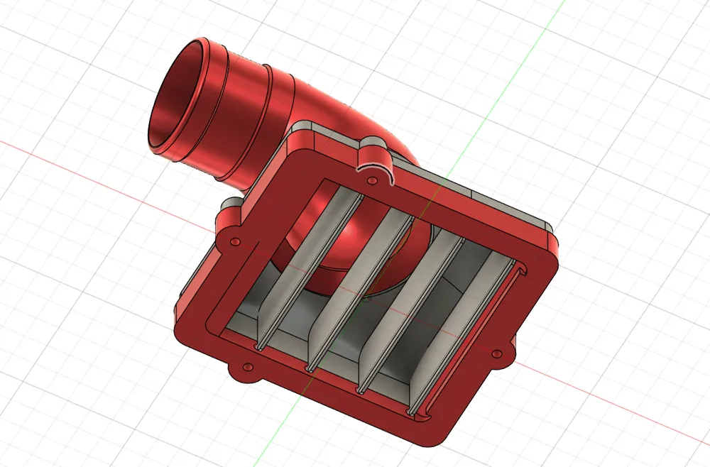 P1/X1 exhaust port with built-in check valve, universal by Raymondling ...