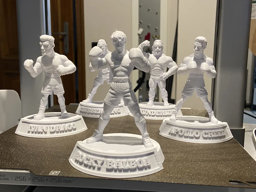 Rocky Balboa Mini Statue - Free 3D Print Model - MakerWorld