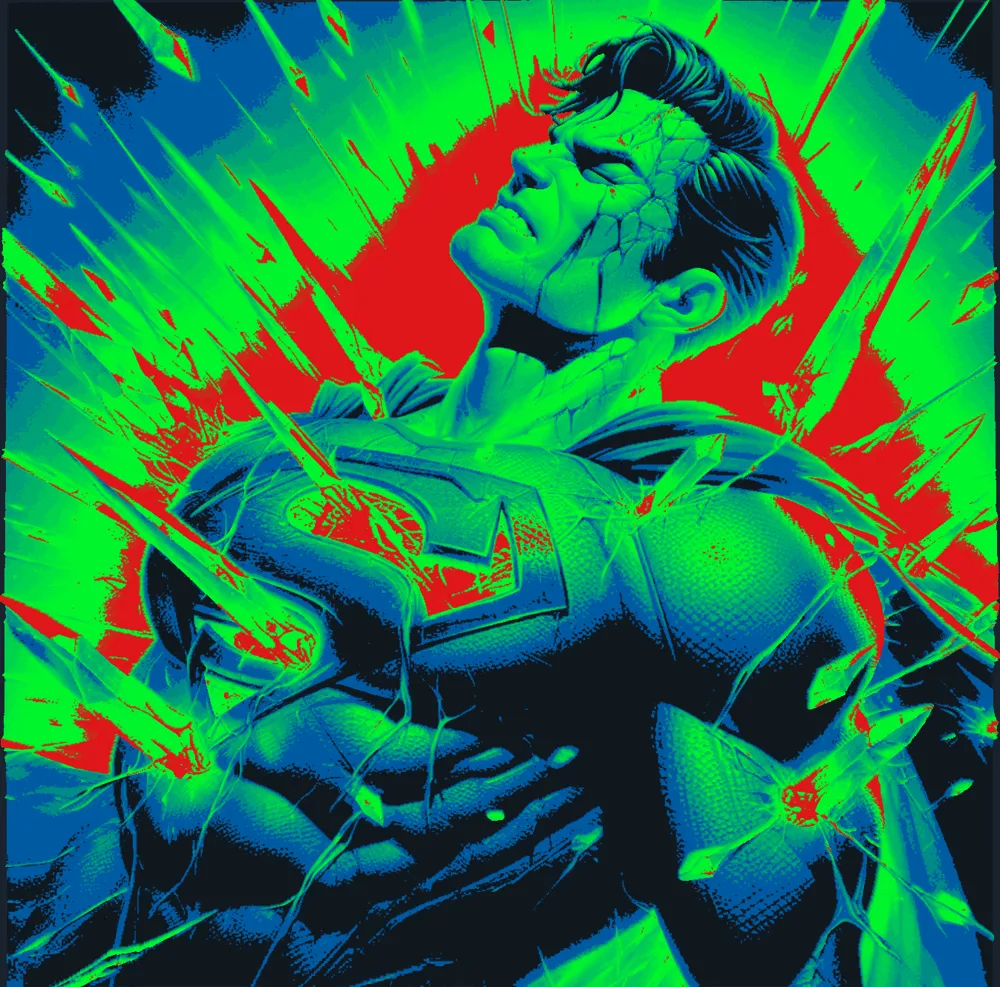 Superman Vs Kryptonite Hueforge by TCS3d - MakerWorld