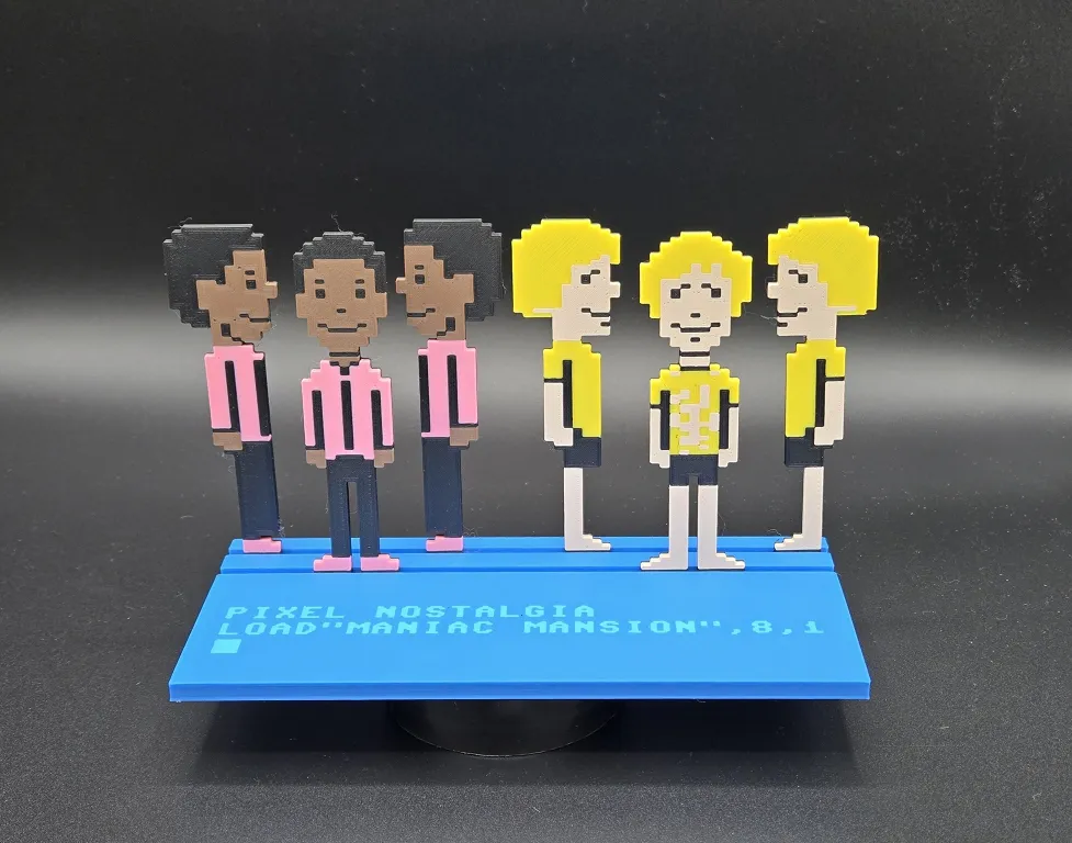 Maniac Mansion Pixel Art Diorama by Pixel Nostalgia MakerWorld: Download Free 3D Models