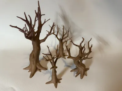 Set of 4 dead trees for Dungeons and Dragons DND by Mysstra hueforge ...