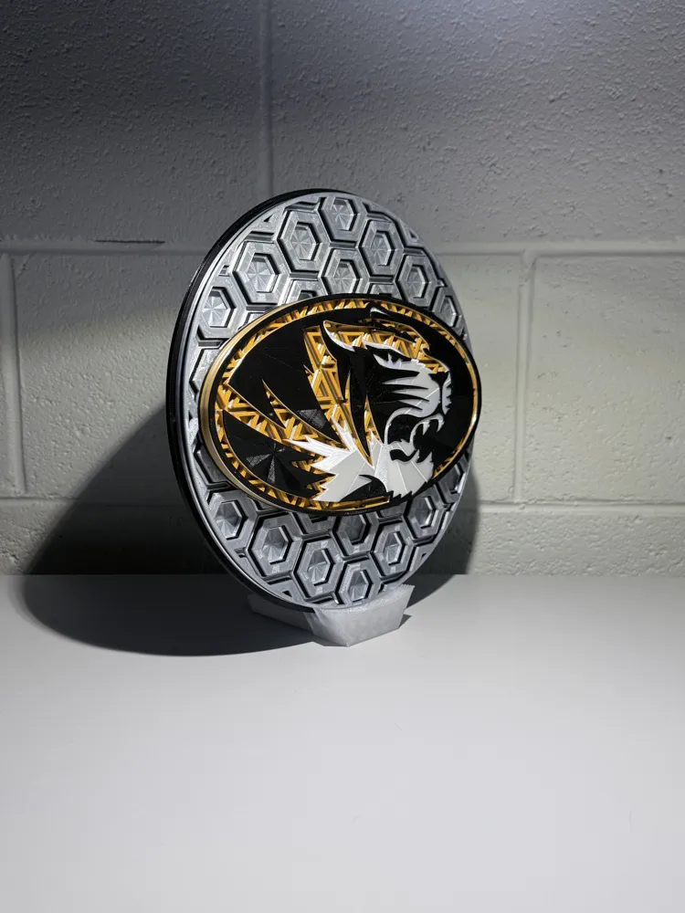 Mizzou Tigers Dimensional Mosaic - Free 3D Print Model - MakerWorld