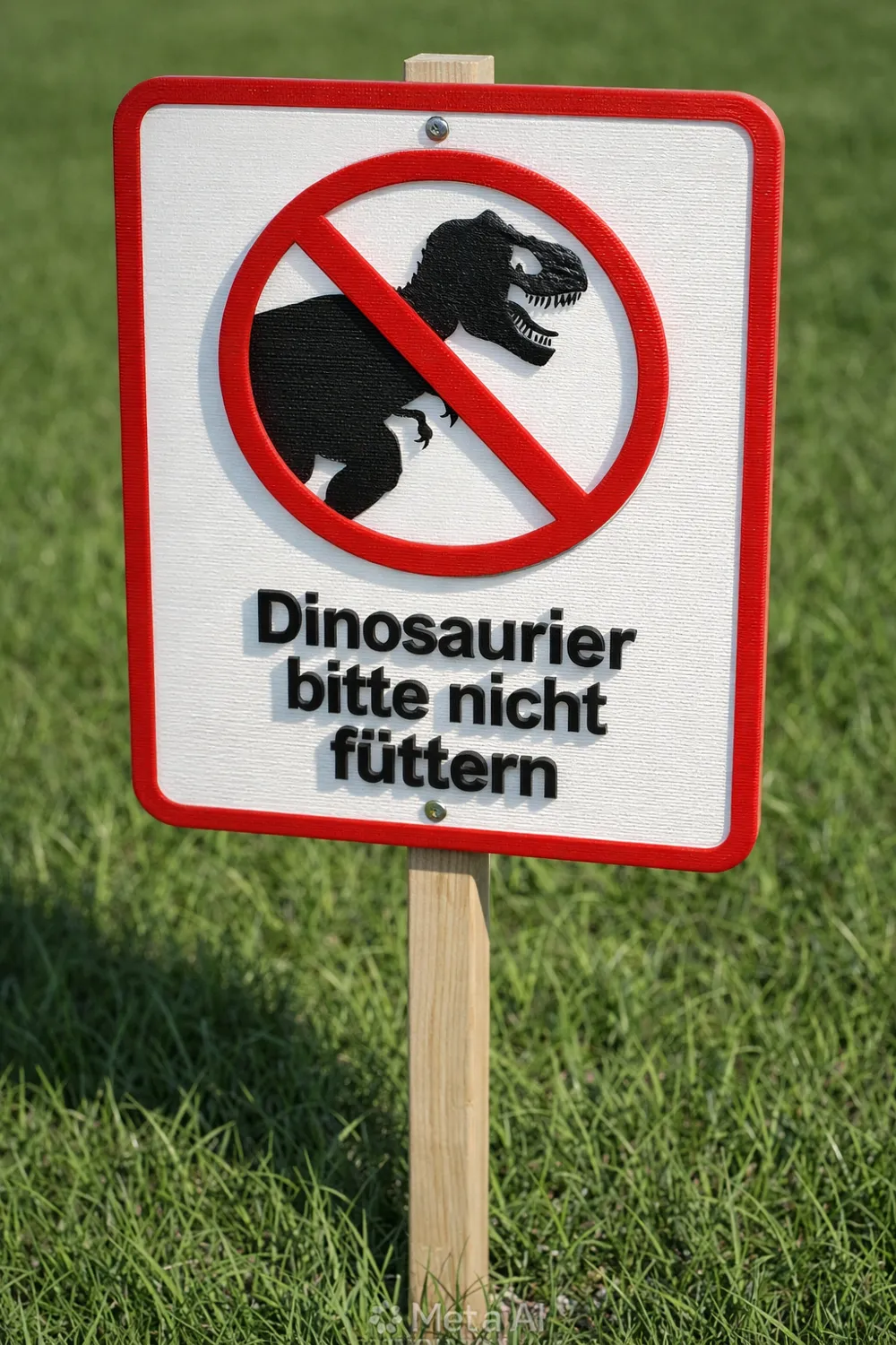 Dinosaur Do Not Feed Sign, Dinosaur Decoration - Free 3D Print Model ...