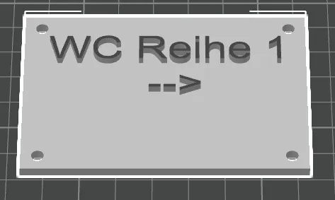 WC Sign - Free 3D Print Model - MakerWorld