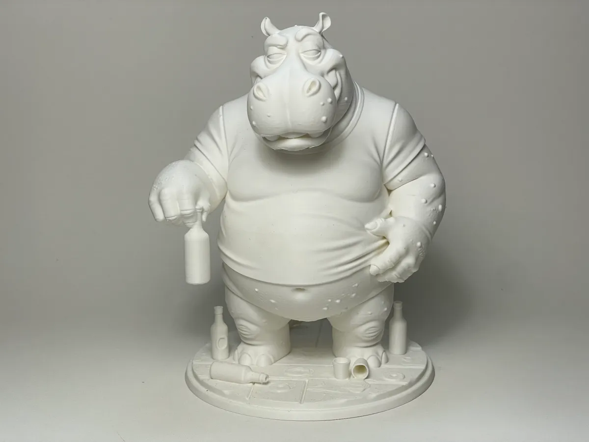 Hedonistic Hippo - Free 3D Print Model - MakerWorld