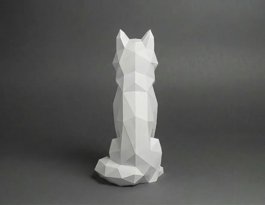 Poly-Wolf：凶猛、可爱 & 几何 - 免费 3D 打印模型 - MakerWorld