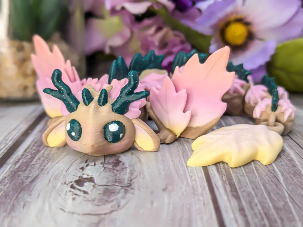 Leafy Forest Spirit Dragon Articulated Flexi by HeyKatu MakerWorld ...