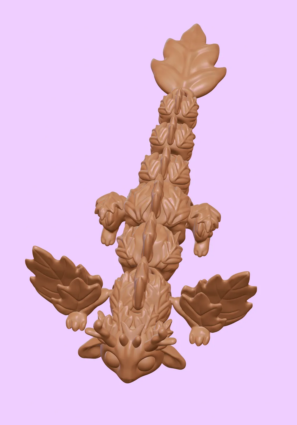 Leafy Forest Spirit Dragon Articulated Flexi by HeyKatu MakerWorld ...