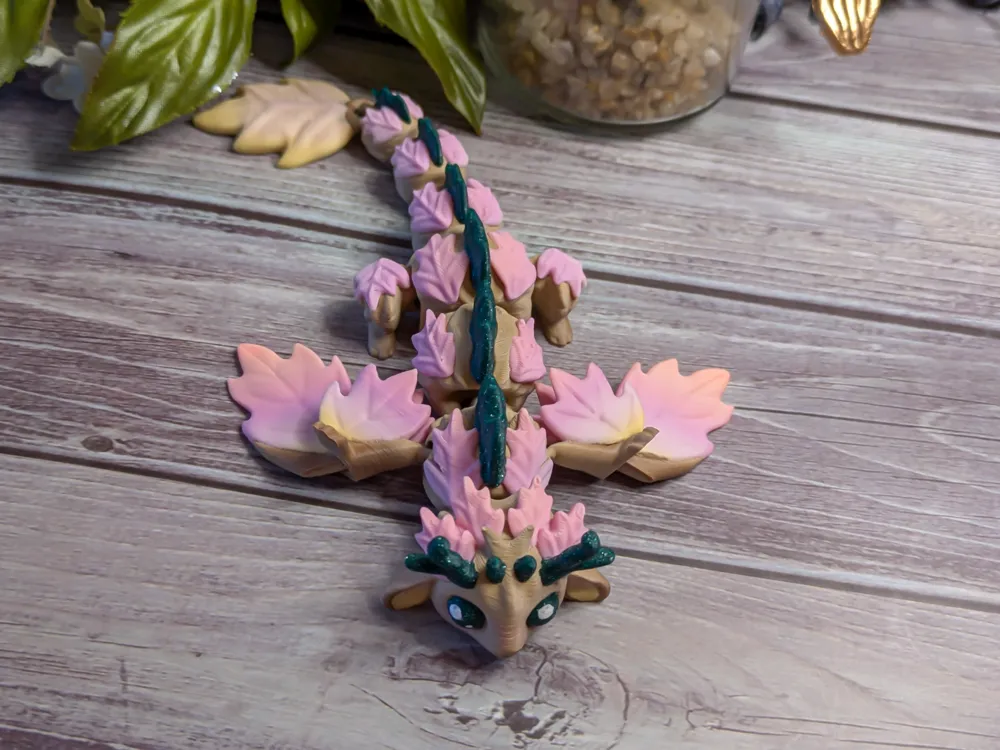 Leafy Forest Spirit Dragon Articulated Flexi by HeyKatu MakerWorld ...