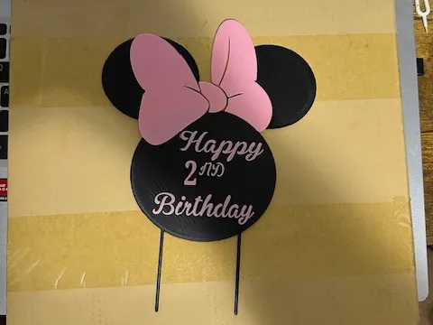 MiniMouse 2nd Bday by Baking_W_Bishop MakerWorld: Download Free 3D Models