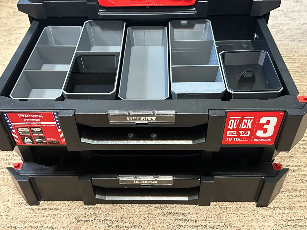 Custom Drawer Bins for Craftsman TRADEStack by CP - 正大美国 MakerWorld ...