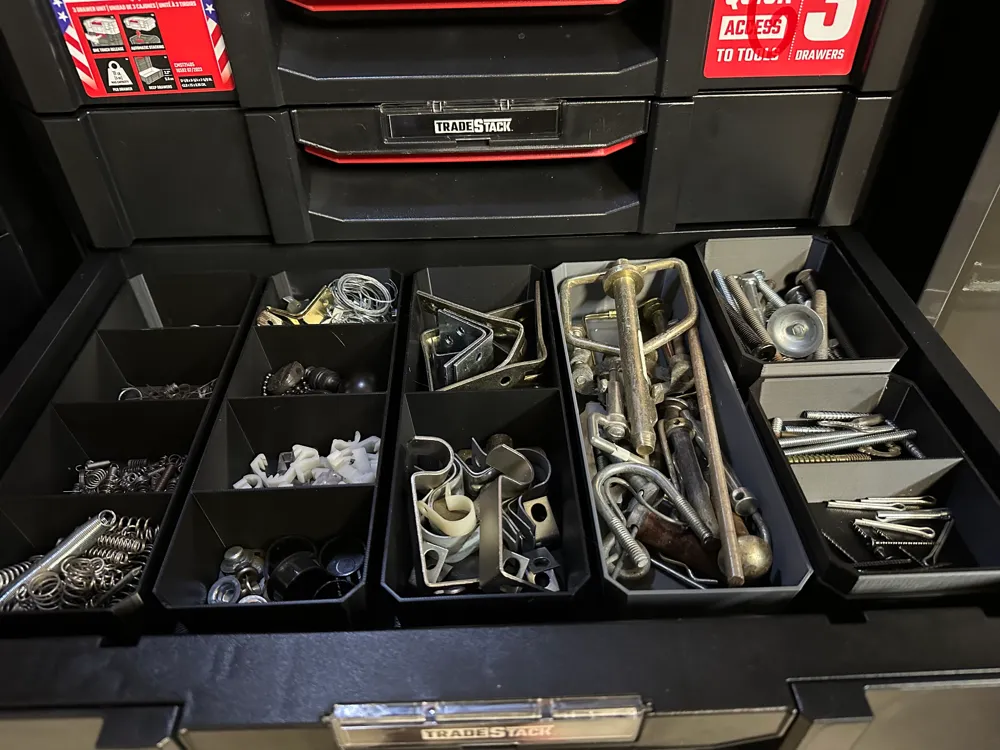 Custom Drawer Bins for Craftsman TRADEStack - Free 3D Print Model ...