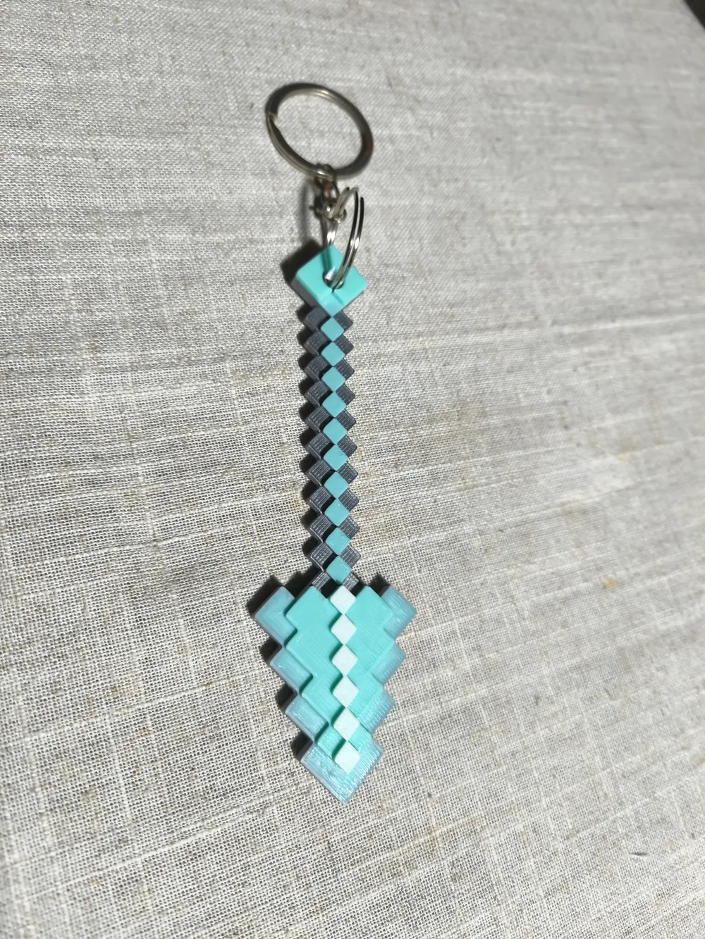 Minecraft Spear Keychain by AndresT MakerWorld: Download Free 3D Models