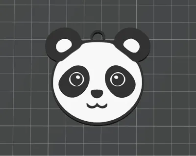 Panda keychain by Otasek3D - MakerWorld
