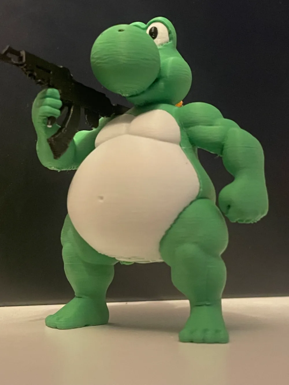Fat Yoshi With an Ak by Jonah MakerWorld: Download Free 3D Models