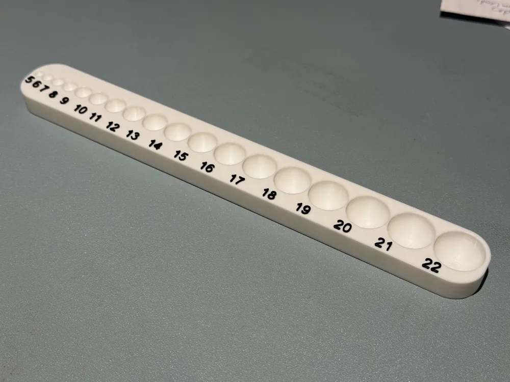 Sphere gauge 5mm to 22mm - Free 3D Print Model - MakerWorld