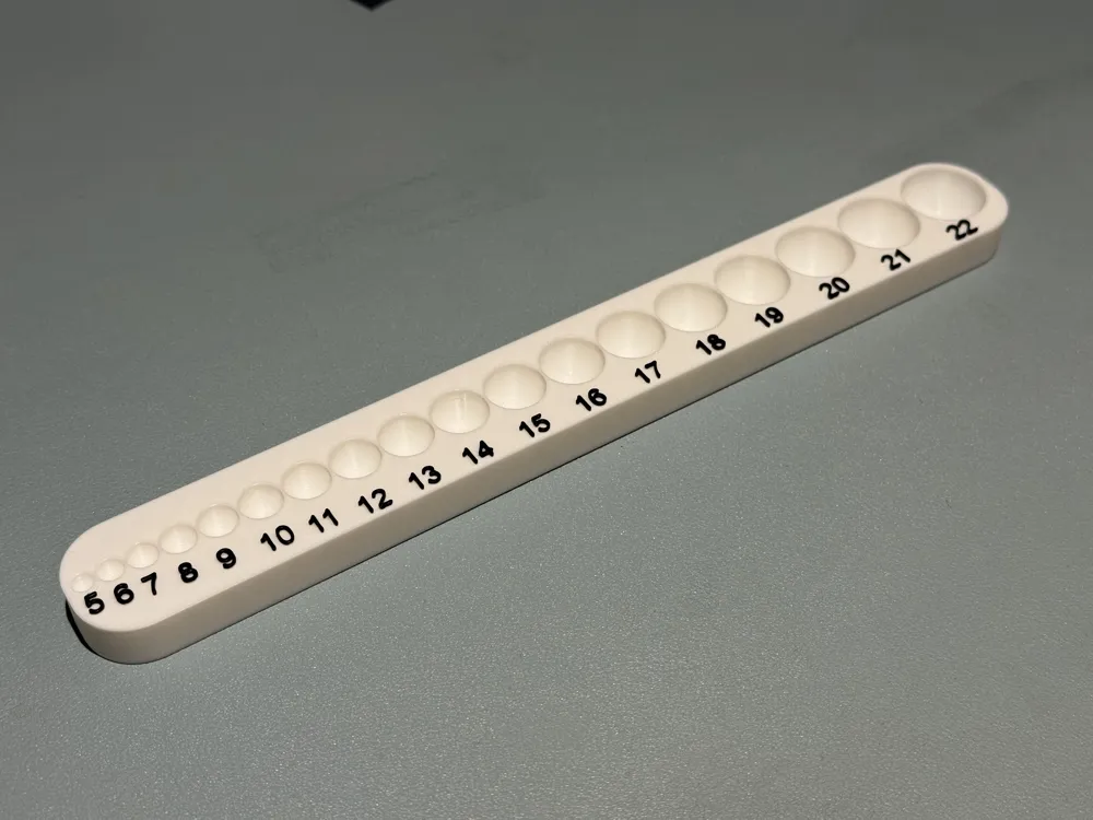 Sphere gauge 5mm to 22mm - Free 3D Print Model - MakerWorld