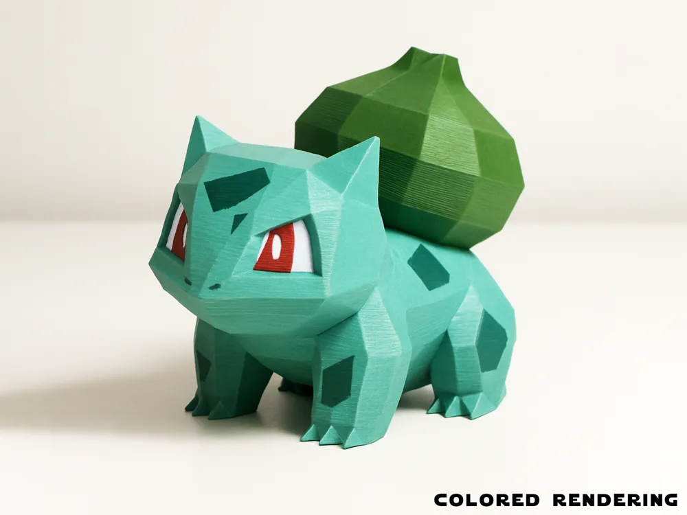 Bulbasaur Low Poly Pokémon by WoodquarterLabs MakerWorld: Download Free ...