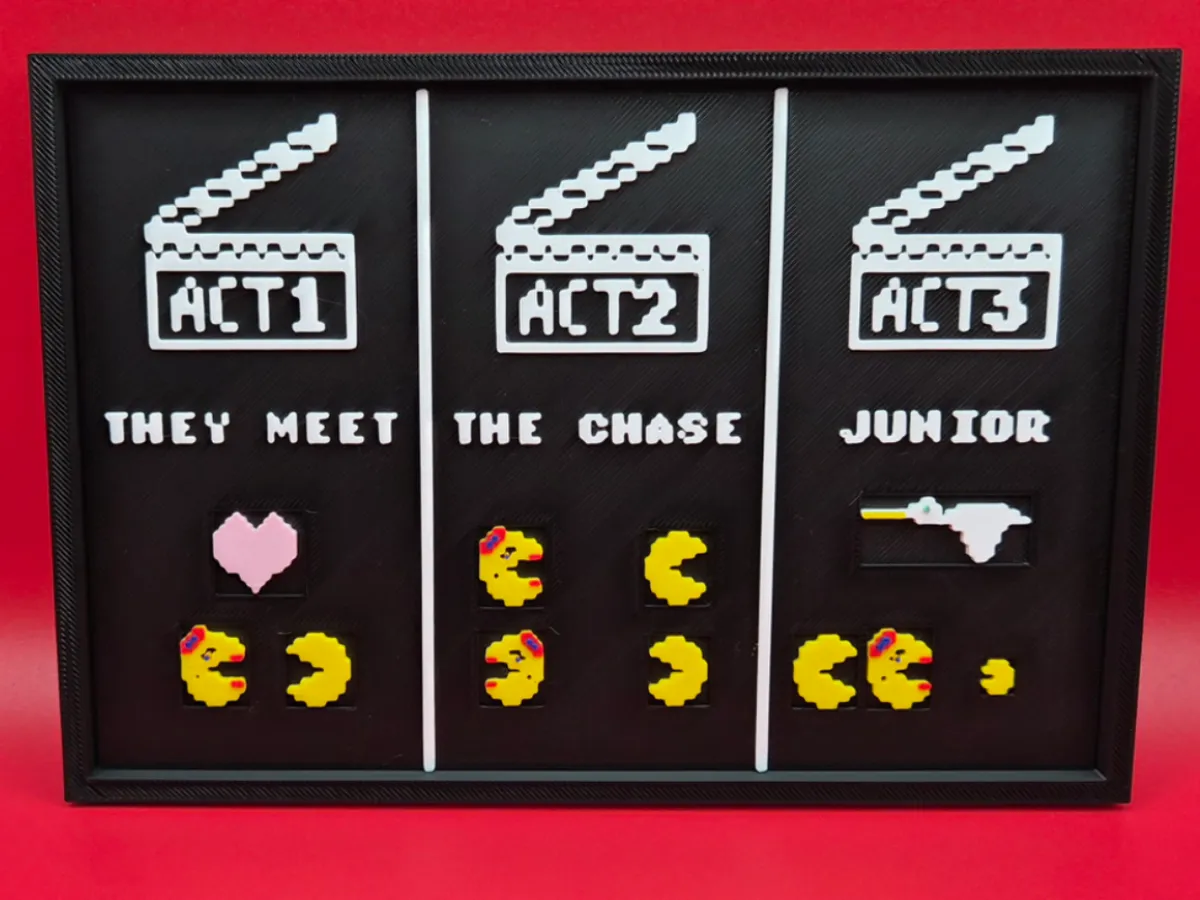 Ms. Pac-Man Pixel Art: Una historia de amor retro - Modelo de impresión ...