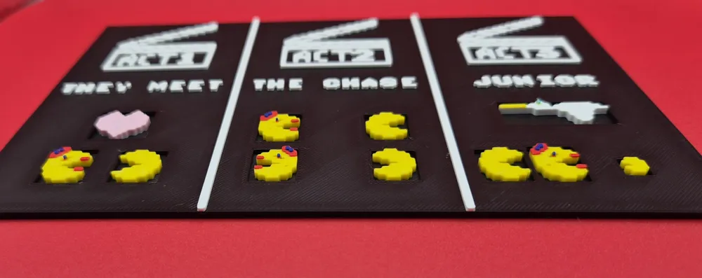 Ms. Pac-Man Pixel Art: Una historia de amor retro - Modelo de impresión ...