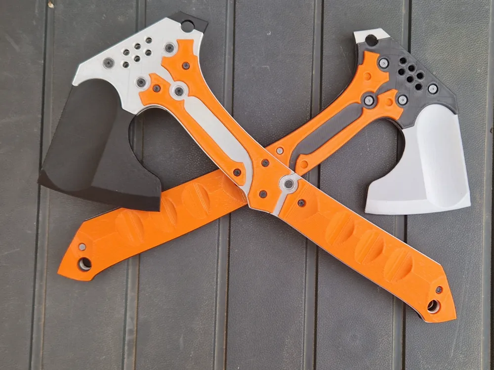 Tactical Axe "A-Team X2" by Tetsuo MakerWorld: Download Free 3D Models