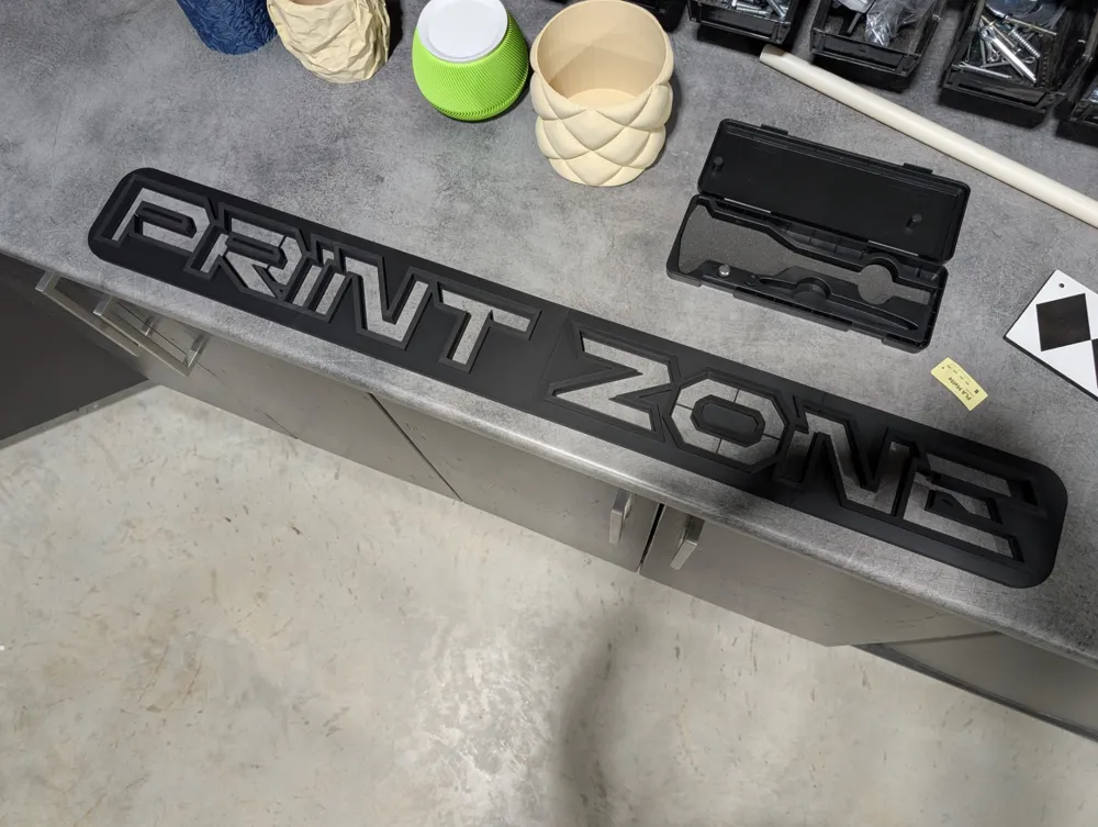 PRINT ZONE LED SIGN (multipart) by LGND3RY MakerWorld: Download Free 3D ...