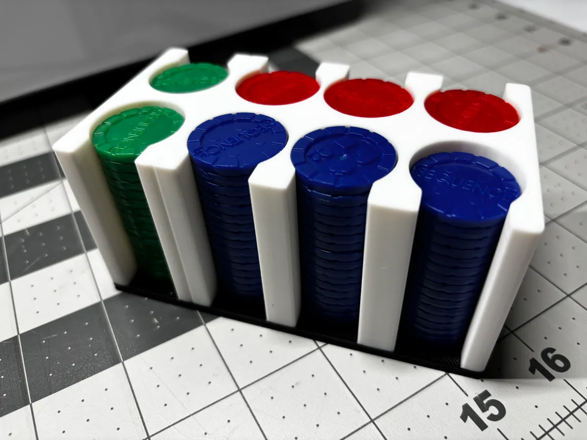 Sequence Game Chip or 25mm chip size holder by PJK007 MakerWorld ...