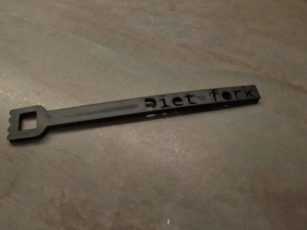 Diet fork gimmick - Free 3D Print Model - MakerWorld