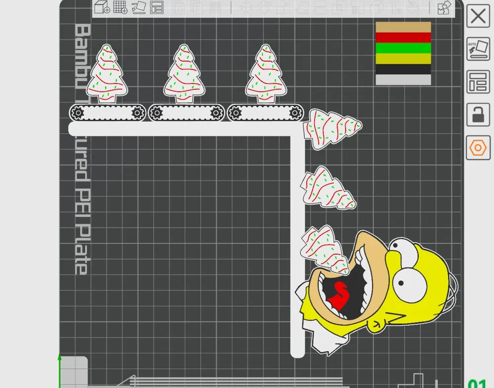 Homer Simpson Little Debbie Factory Door Corner 2 AMS Version (Left and ...