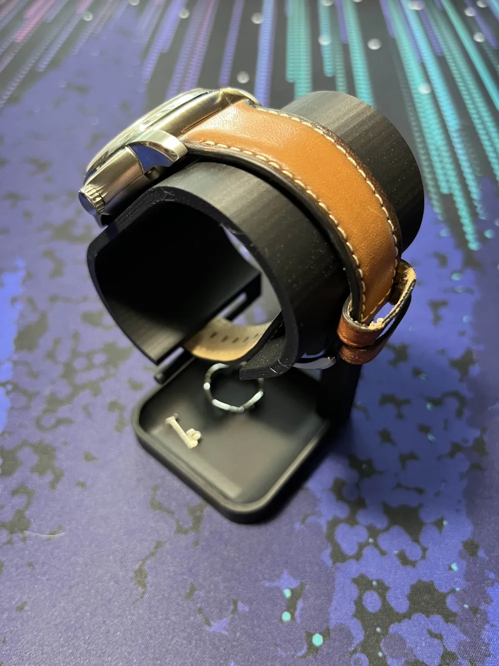 Floating Watch Hanger/Stand with Catch All Tray. by Brokas - MakerWorld