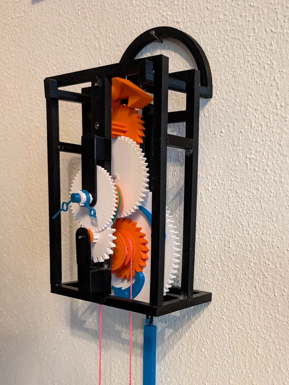 Weight-driven wall clock - Free 3D Print Model - MakerWorld